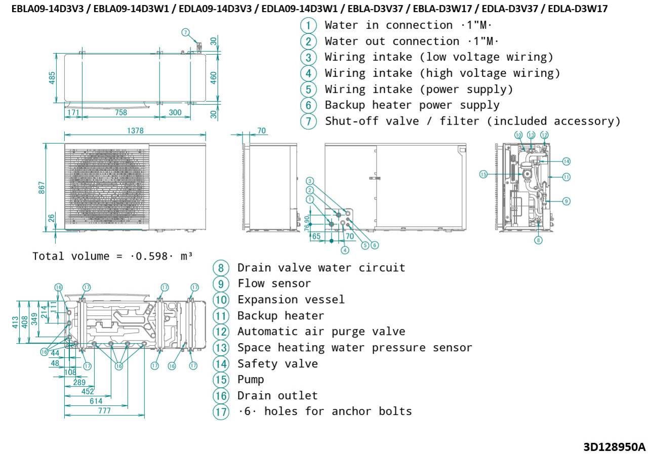 EBLA09-14D3W1 | Daikin